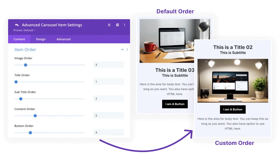 Advanced Carousel Module Overview - DiviFlash Docs