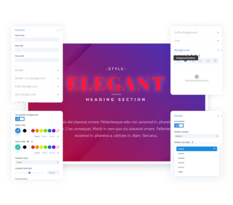 Advanced Divi Heading Module - DiviFlash