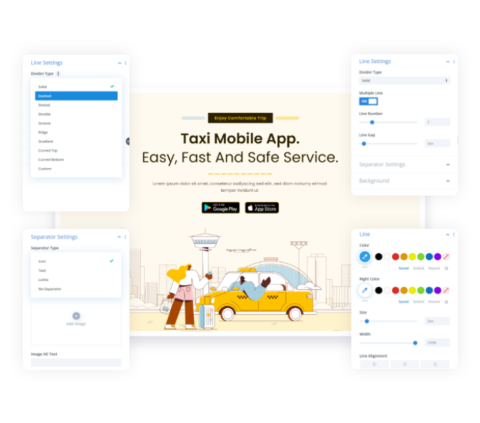 Advanced Divi Divider Module - DiviFlash