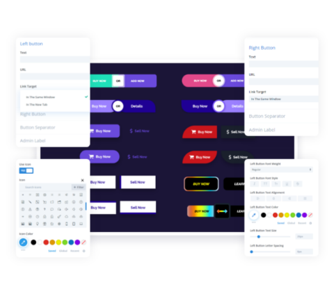 Divi Dual Button Module - DiviFlash