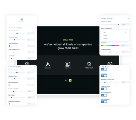Divi Logo Carousel Module - DiviFlash