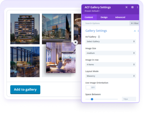 Divi ACF Gallery Module - DiviFlash