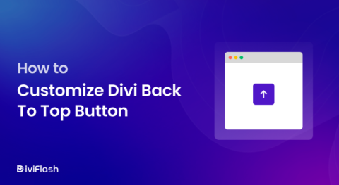 How to Customize Divi Back To Top Button?